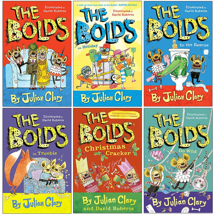 Julian Clary Collection 6 Books Set (The Bolds, The Bolds To The Rescue ...