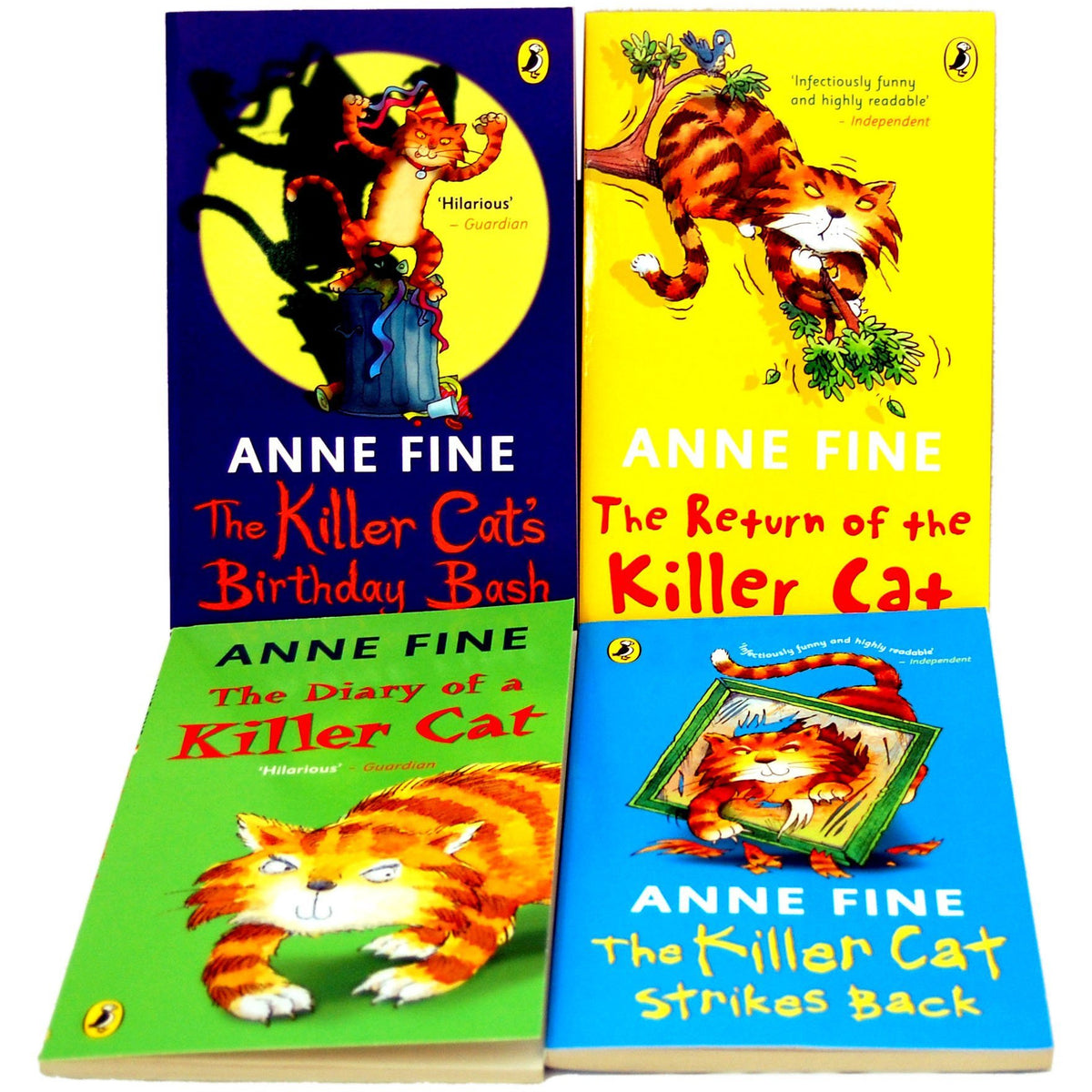 Anne Fine The Killer Cat 4 Books Collection Set (Killer Cat Strikes, D ...