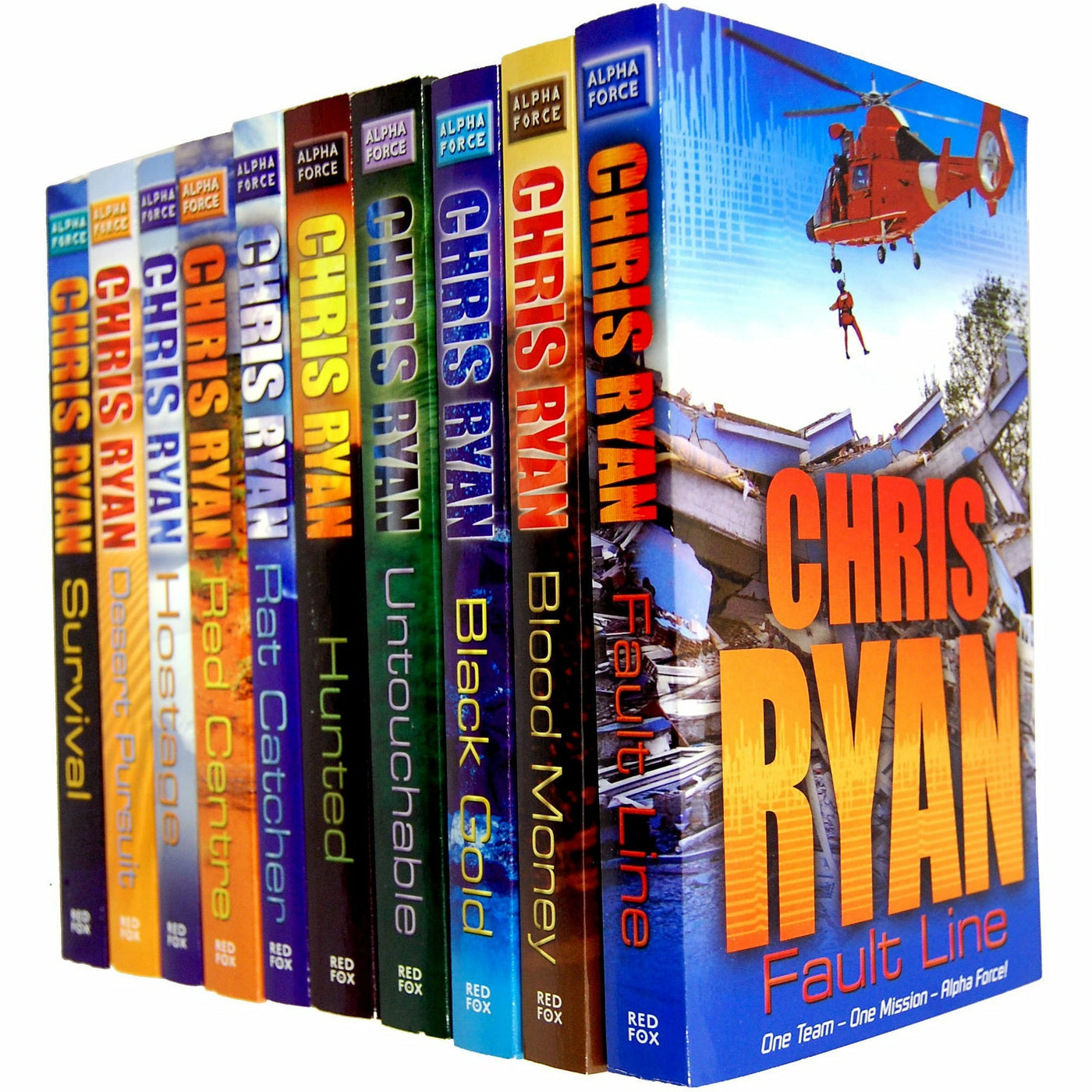 Alpha Force 10 Books Collection Set Chris Ryan (Alpha Force) (One Team