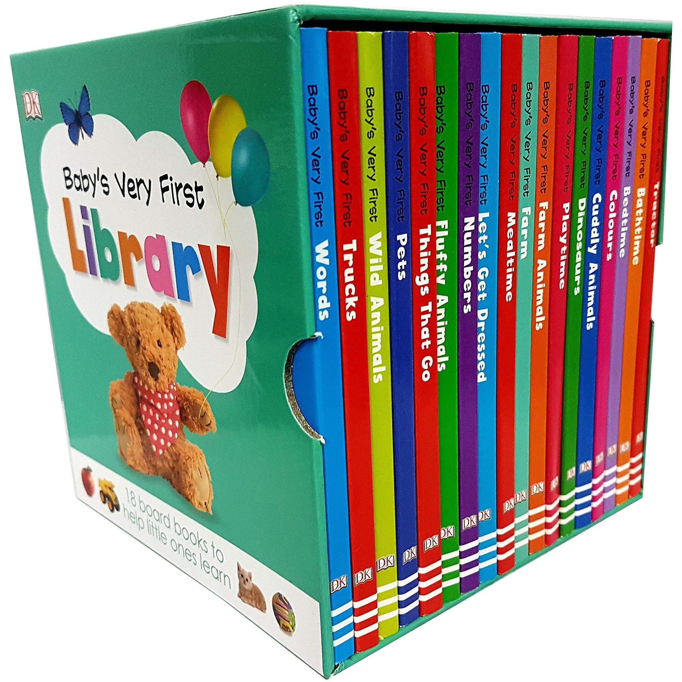 Baby's Very First Library Toddler Early Learning 18 Books Collection ...