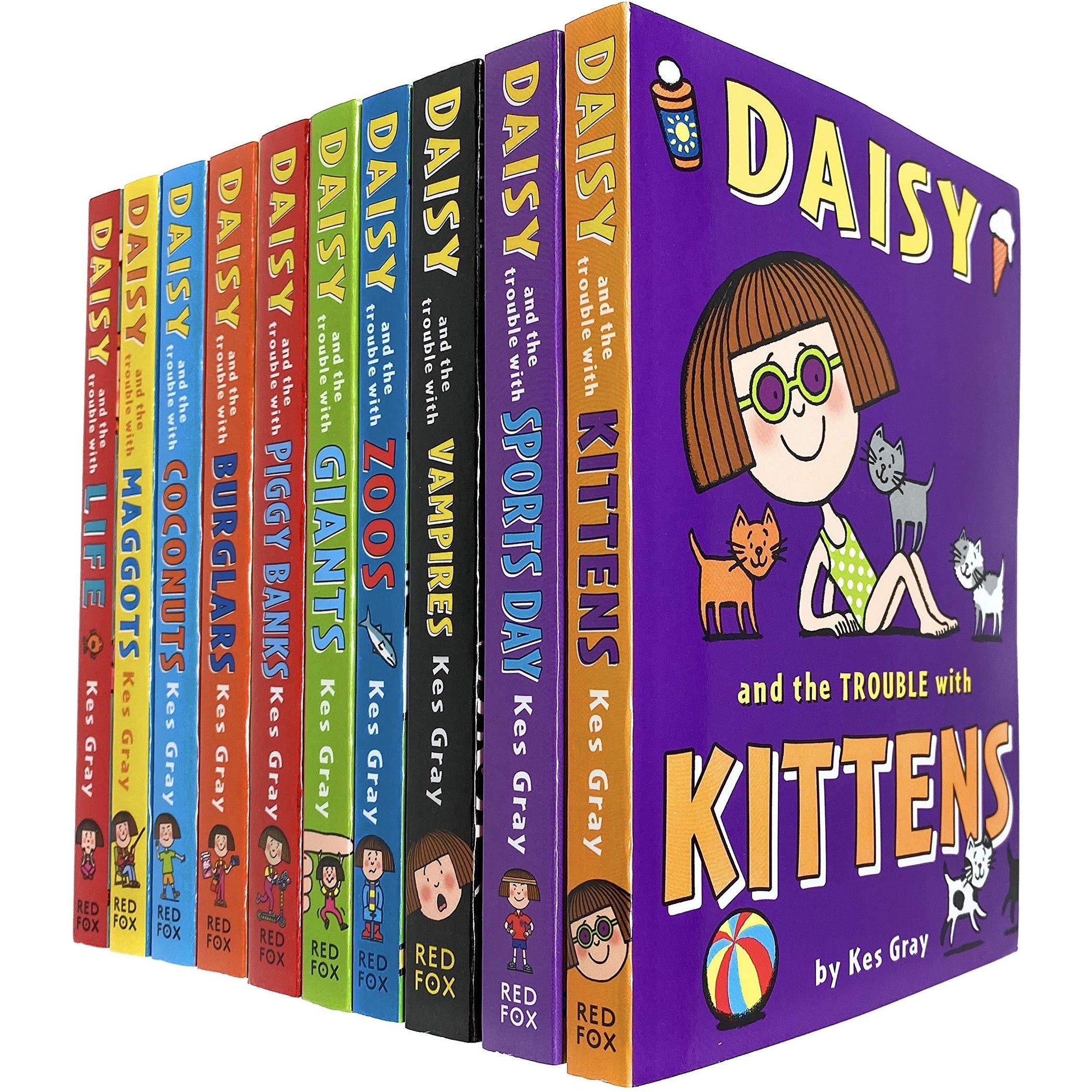 Daisy And The Trouble With Vampires 10 Book Set Kes Gray