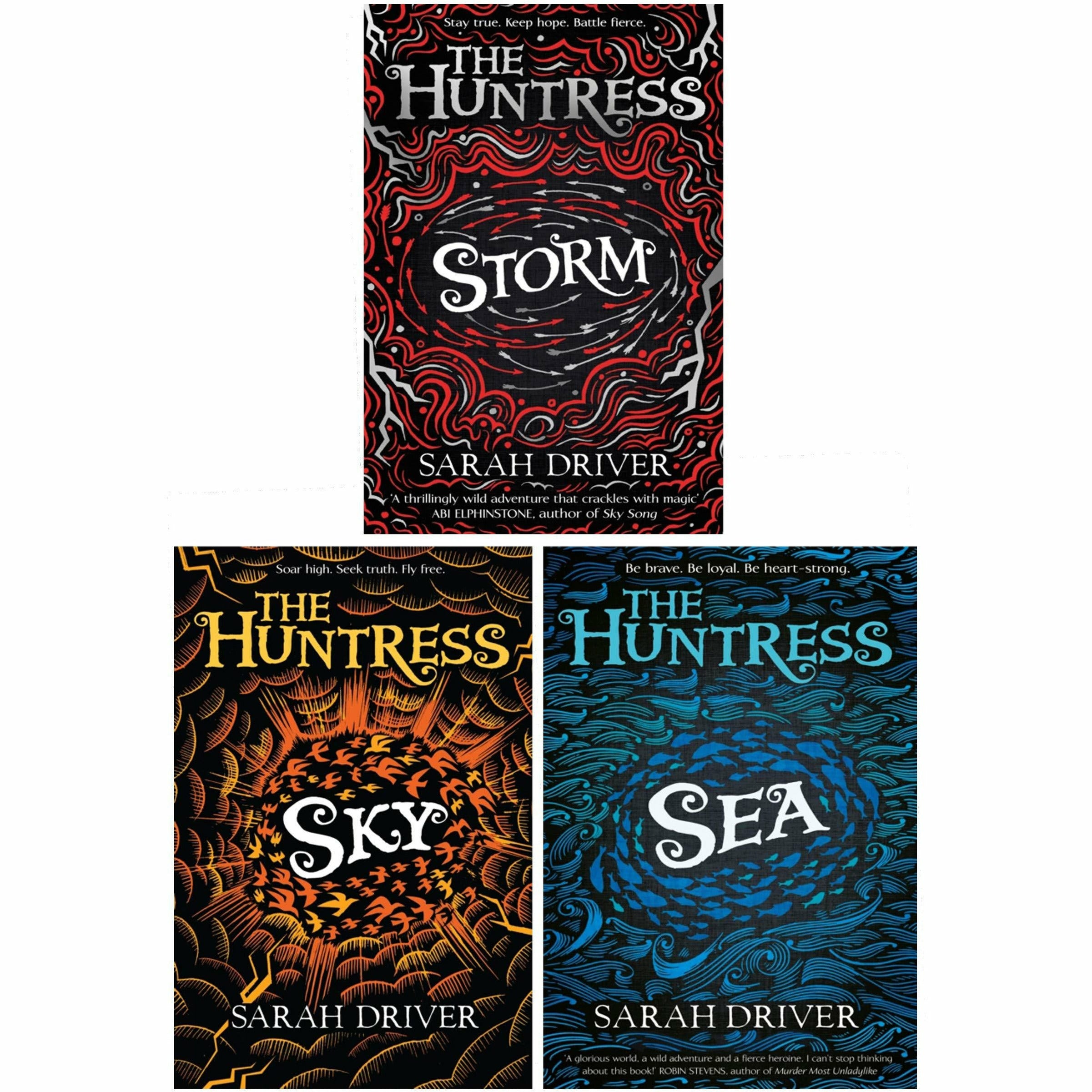 Sarah Driver The Huntress Trilogy 3 Books Collection Set - Sea, Sky ...