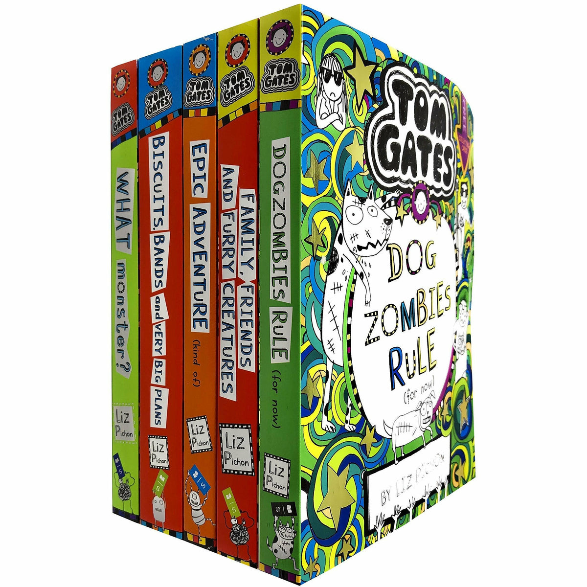 Tom Gates Series 3: 5 Books Collection Set By Liz Picho Family, Friends ...