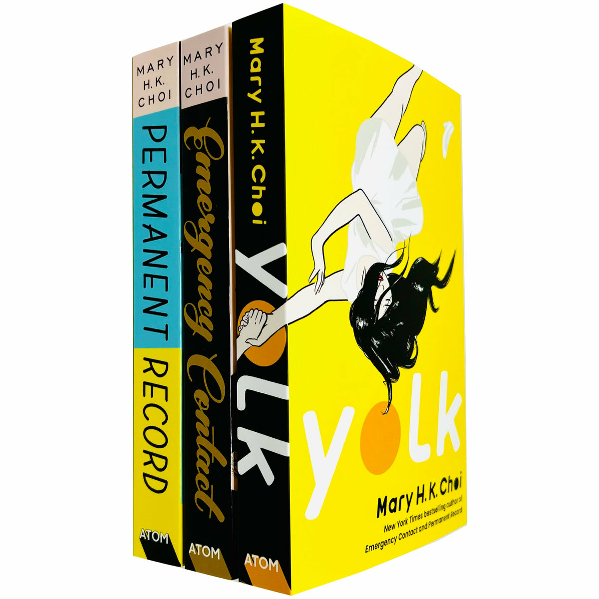 Mary H. K. Choi 3 Books Collection Set (Yolk, Permanent Record & Emerg ...