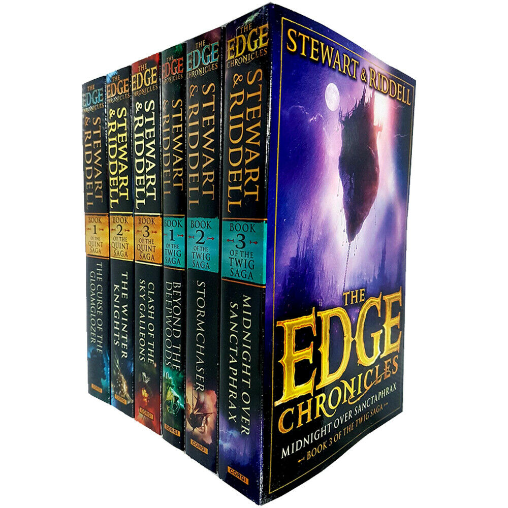 The Edge Chronicles Series 6 Books Collection Set (Curse of Gloamglozer ...
