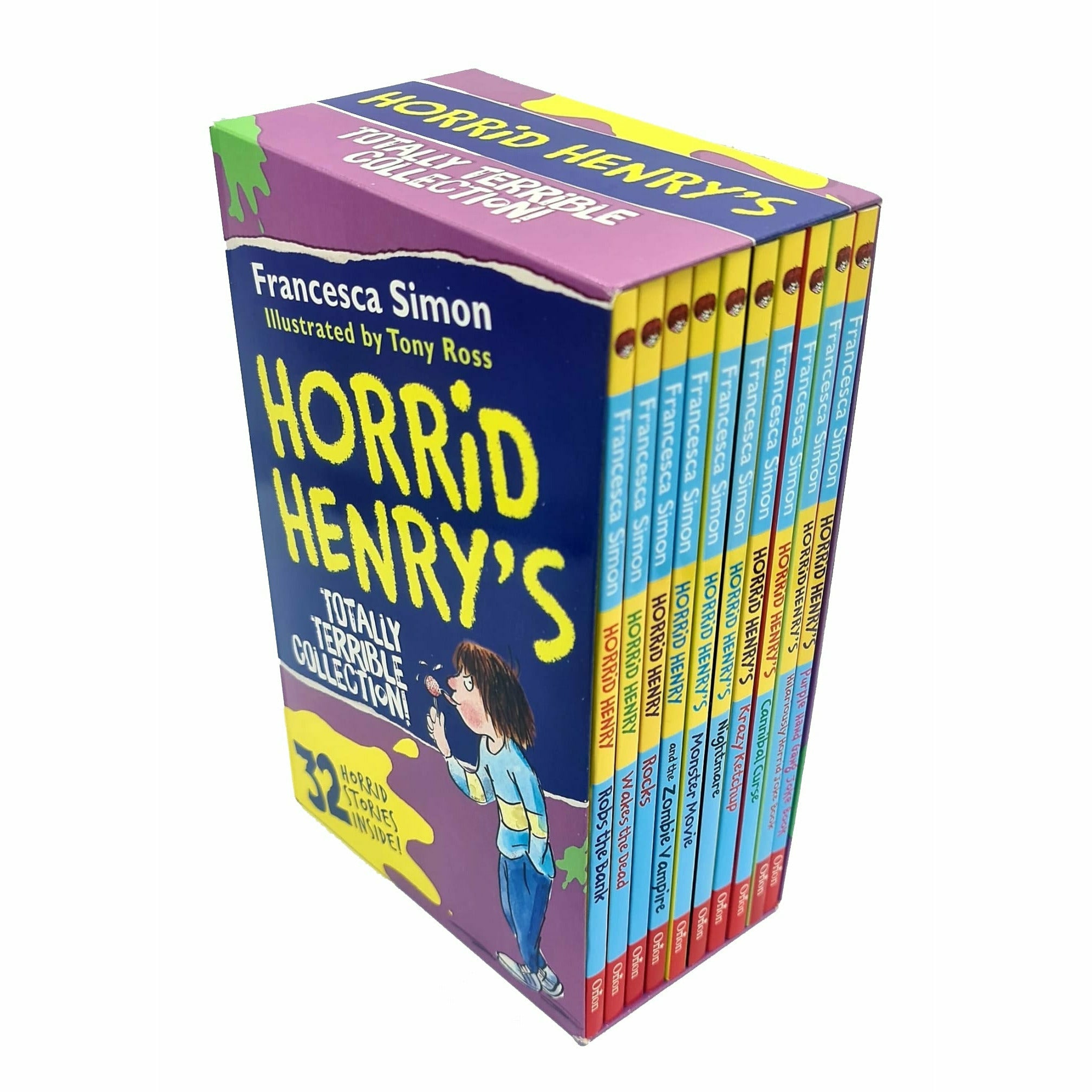 Horrid Henry's Totally Terrible Collection 10 Books Box Set by Frances