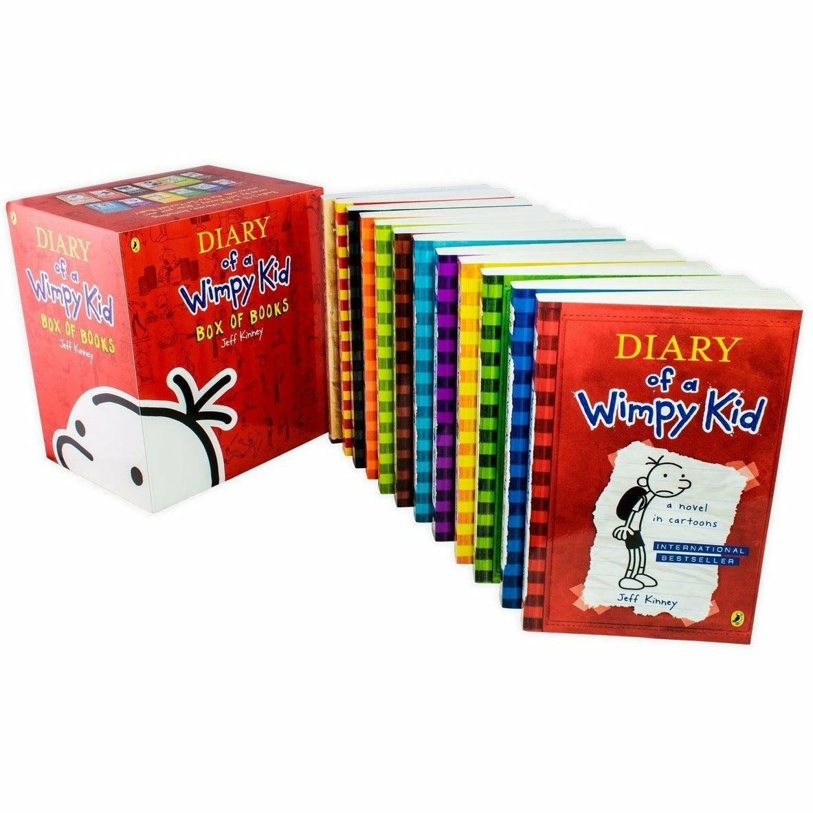 Diary of a Wimpy Kid 12 Books Collection Box Set by Jeff Kinney Cabin ...