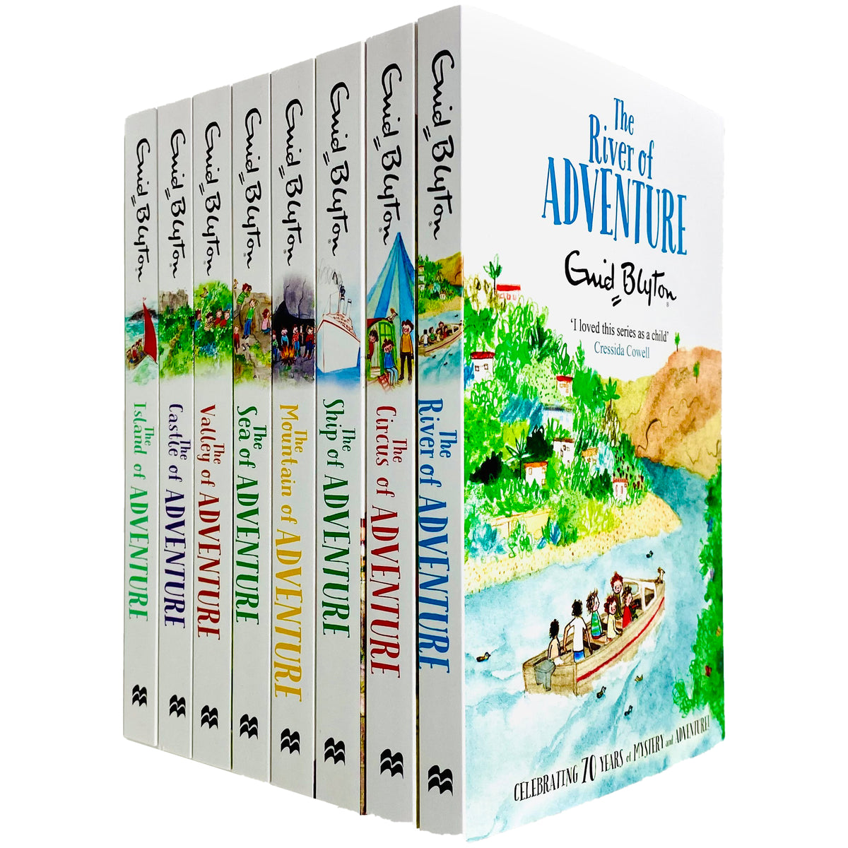 Enid Blyton Adventure Series Books 1 - 8 Collection Set (River, Circus ...