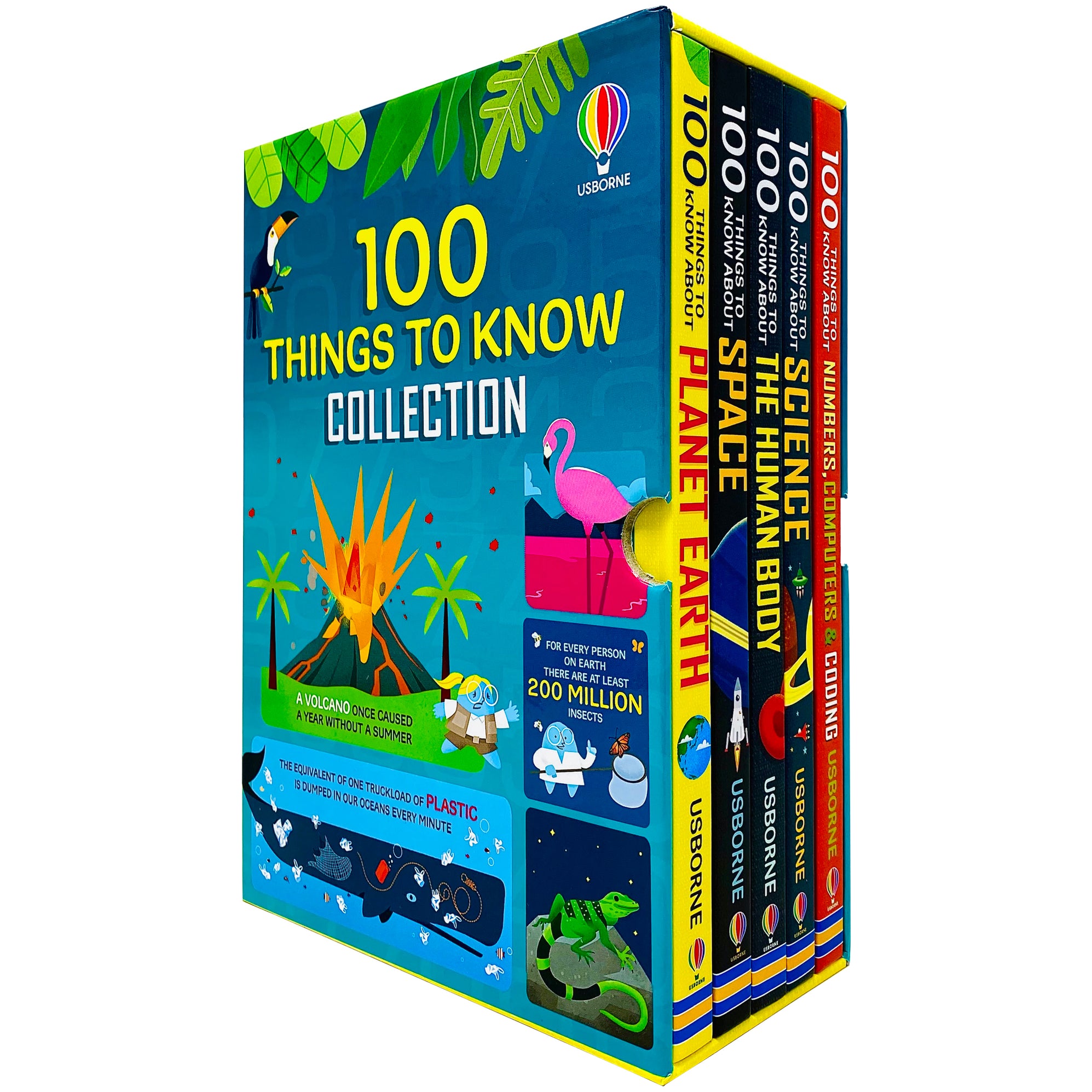 Usborne 100 Things To Know Collection 5 Books Box Set (Planet Earth, S