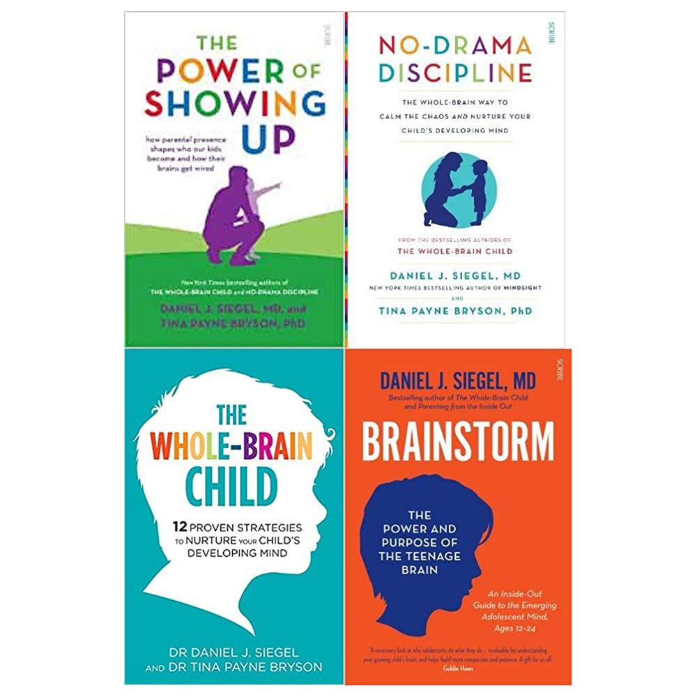 Daniel Siegel Collection 4 Books Set (The Power of Showing Up, The Who ...