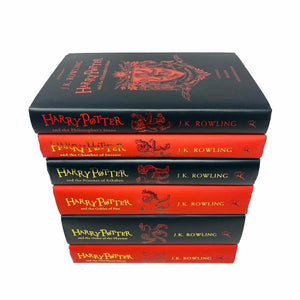 Harry Potter Gryffindor Edition 5 Books Collection Set By J.K. Rowling ...