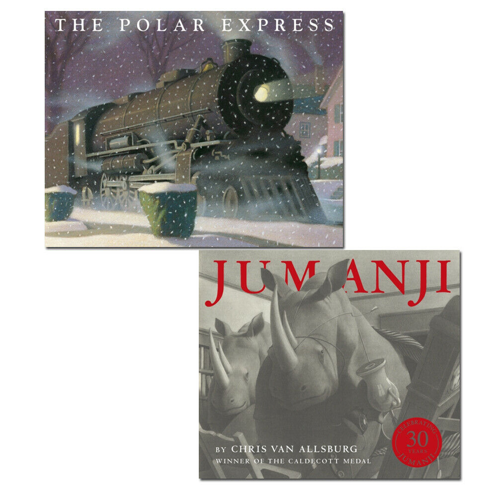 Chris Van Allsburg 2 Books Collection Set The Polar Express, Jumanji ...
