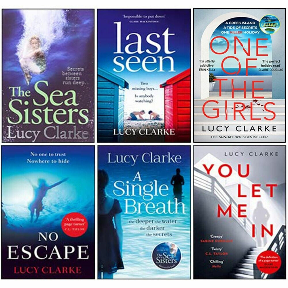 Lucy Clarke 6 Books Collection Set (No Escape, A Single Breath, ONE OF ...