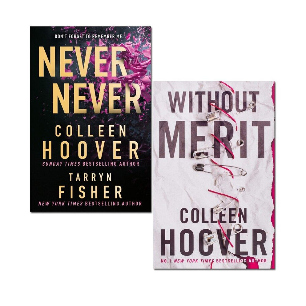 Colleen Hoover Collection 2 Books Set (Never Never, Without Merit)
