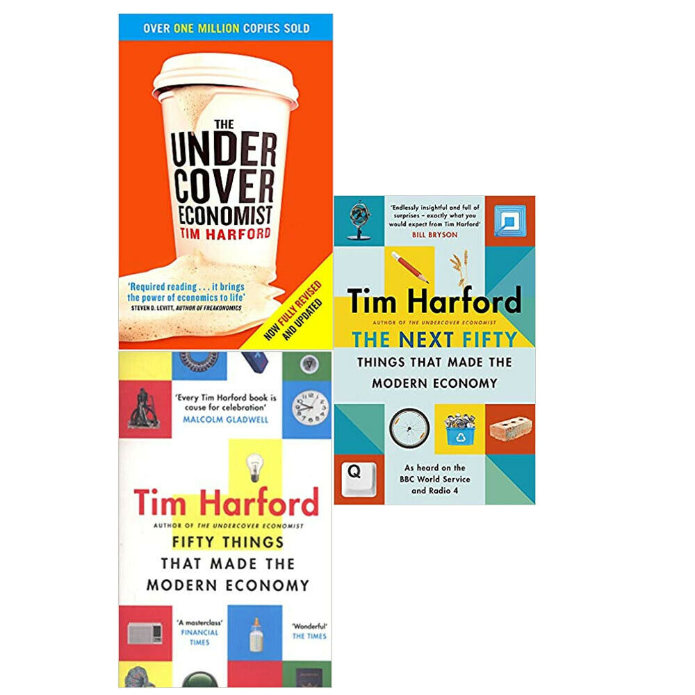 Tim Harford 3 Books Collection set (Undercover Economist,Fifty Things,