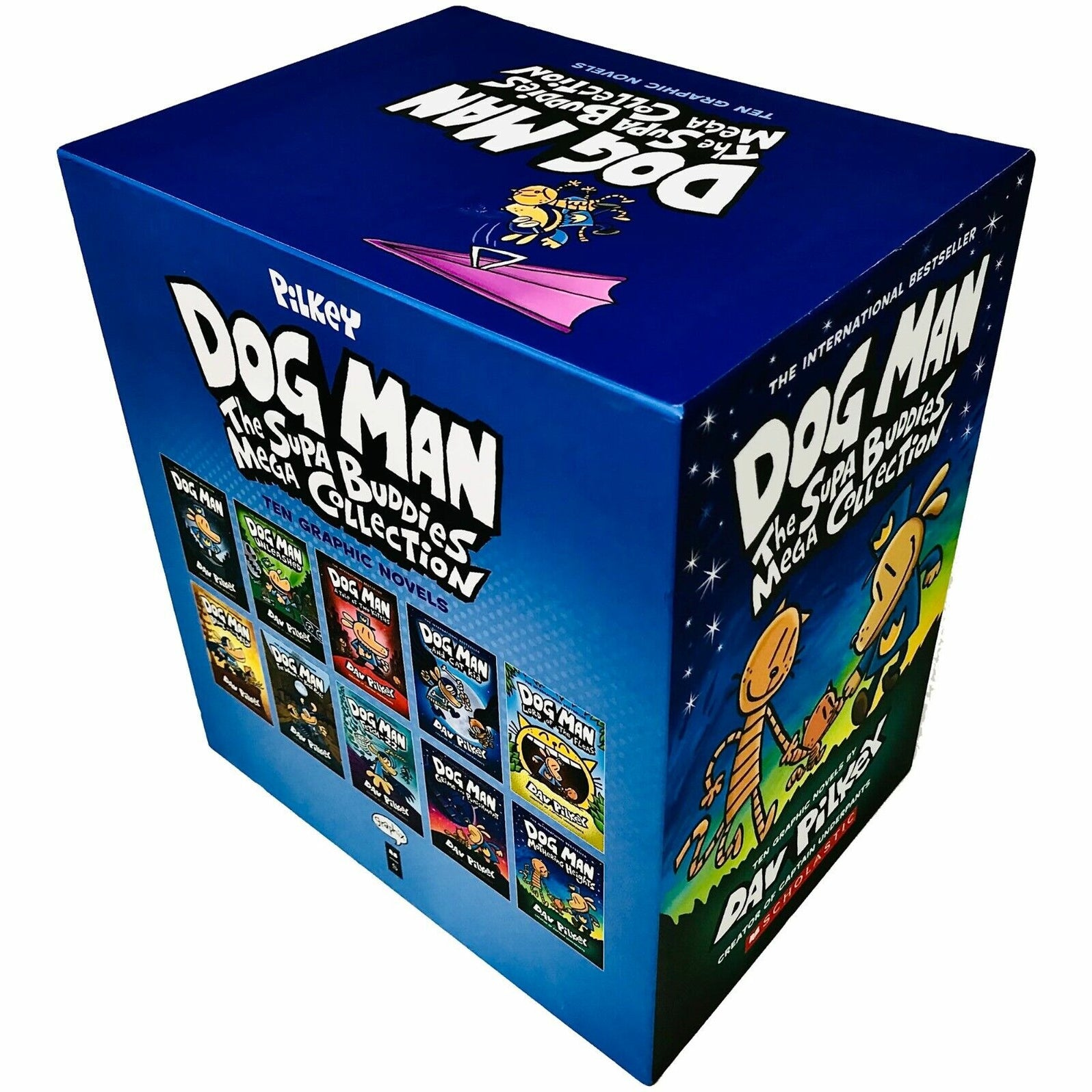 Dog Man : The Supa Buddies Mega Collection 1 - 10 Books Box Set by Dav ...