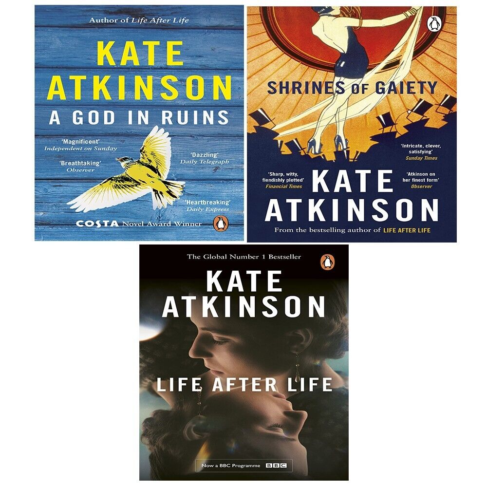 Kate Atkinson Collection 3 Books Set Life After Life, A God in Ruins ...