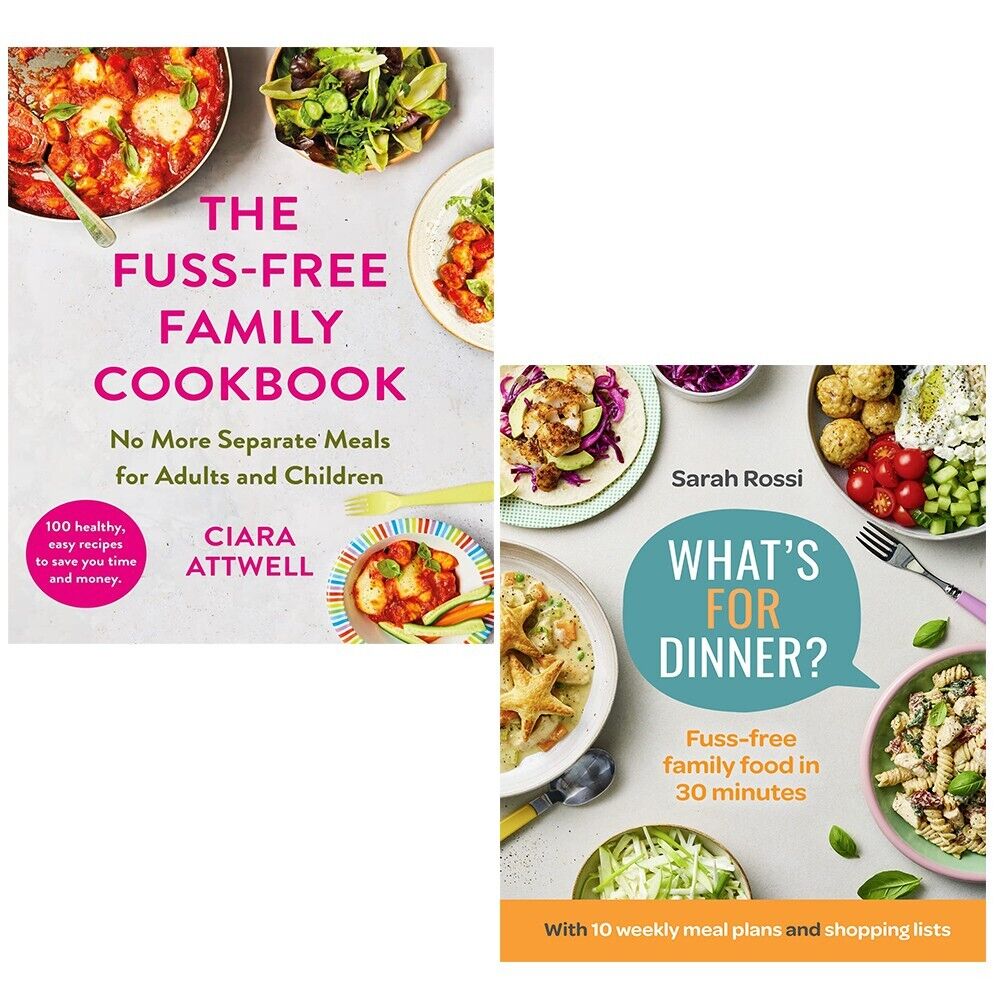 What’s For Dinner Sarah Rossi, Fuss-Free Family Cookbook 2 Books Set ...