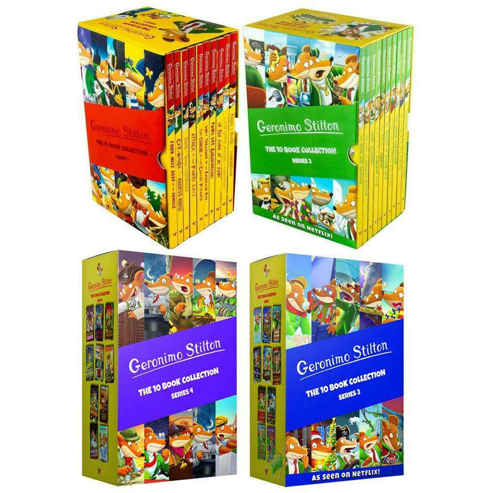 Geronimo Stilton Series 1,2 ,3 and 4: 40 Books Collection Set | The ...