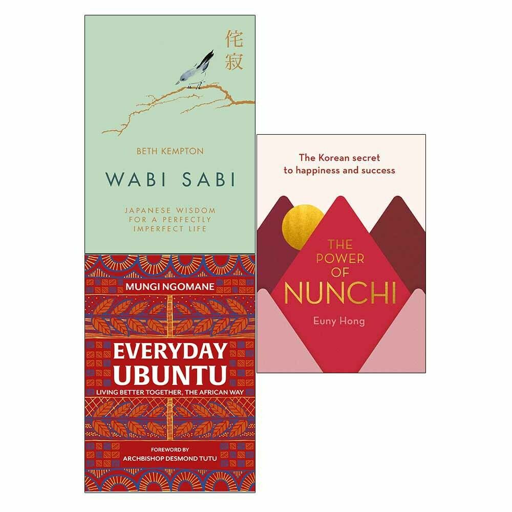 Everyday Ubuntu, Power of Nunchi, Wabi Sabi 3 Books Collection Set ...