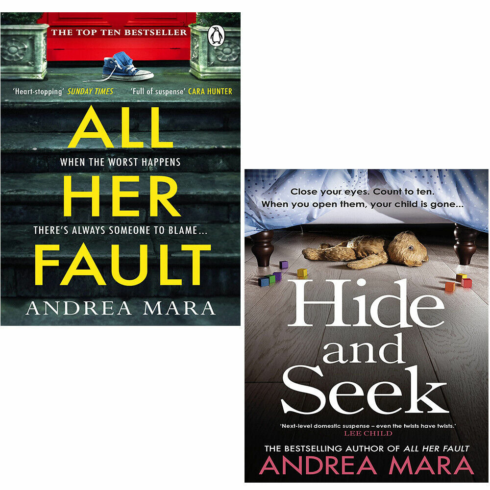 Andrea Mara Collection 2 Books Set (All Her Fault, Hide and Seek ...