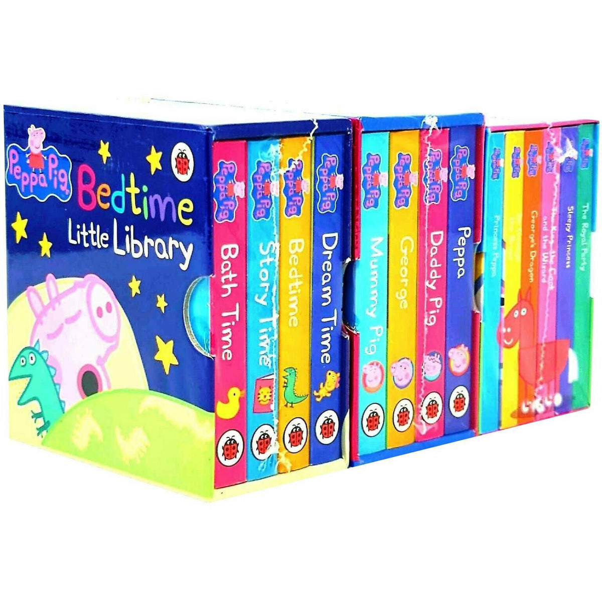 Peppa Pig Library Series Collection 14 Books Set (Bedtime,Fairy Tale ...