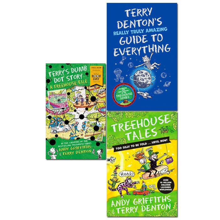 Treehouse Tale Collection 3 Books Set by Andy Griffiths, Terry Denton ...