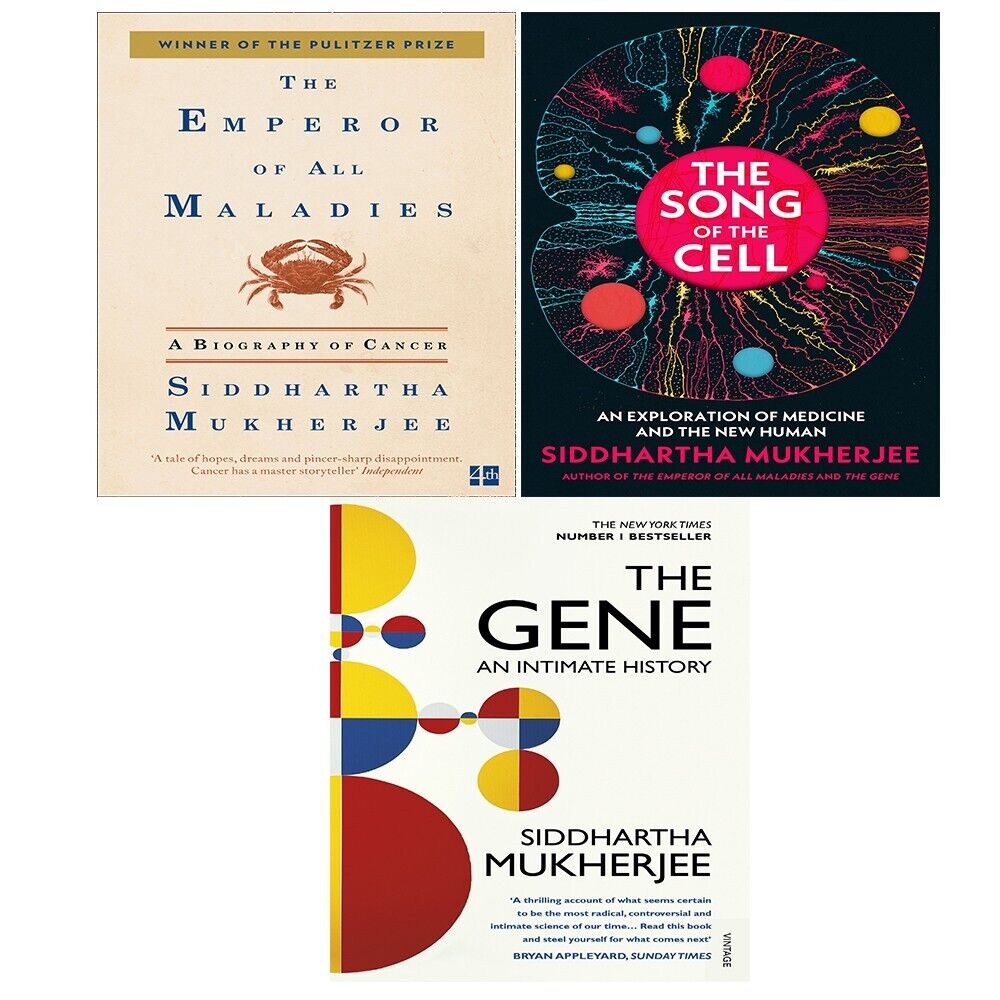 Siddhartha Mukherjee Collection 3 Books Set Emperor of All Maladies, G ...