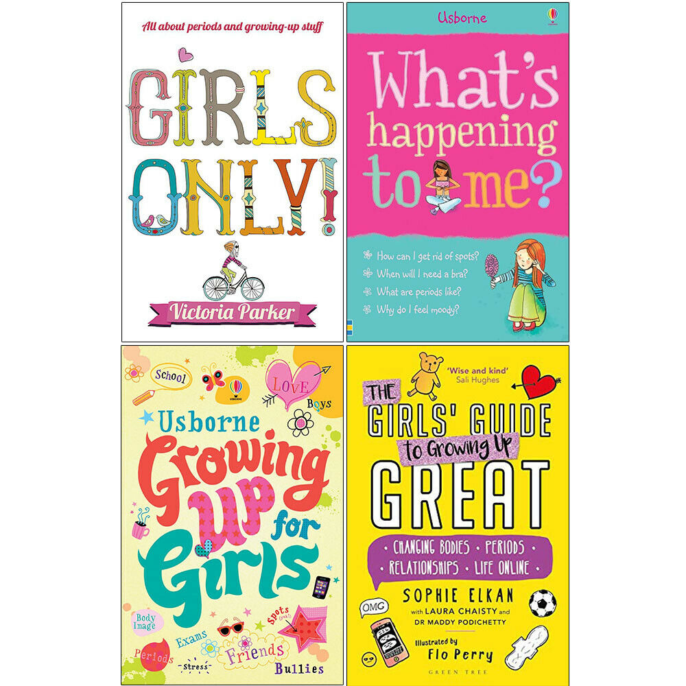 Girls' Guide,Girls Only!, What's Happening to Me?, Growing Up 4 Books ...