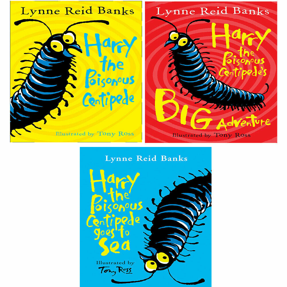 Harry Poisonous Centipede Collection 3 Books Set by Lynne Reid