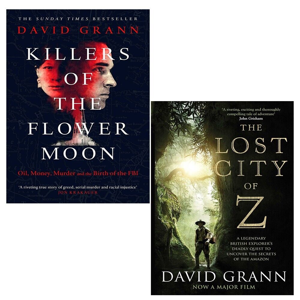 David Grann Collection 2 Books Set Killers of the Flower Moon, Lost ...