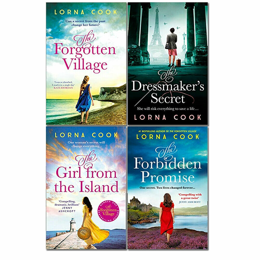 Lorna Cook Collection 4 Books Set Pack Forbidden Promise, Dressmaker’s ...