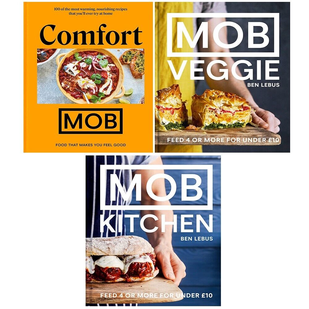 Ben Lebus Collection 3 Books Set Mob Kitchen, MOB Veggie, Comfort MOB ...