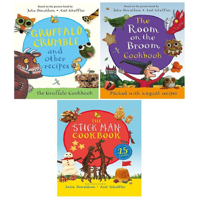 Julia Donaldson Collection 3 Books Set Gruffalo Crumble, Room on Broom ...