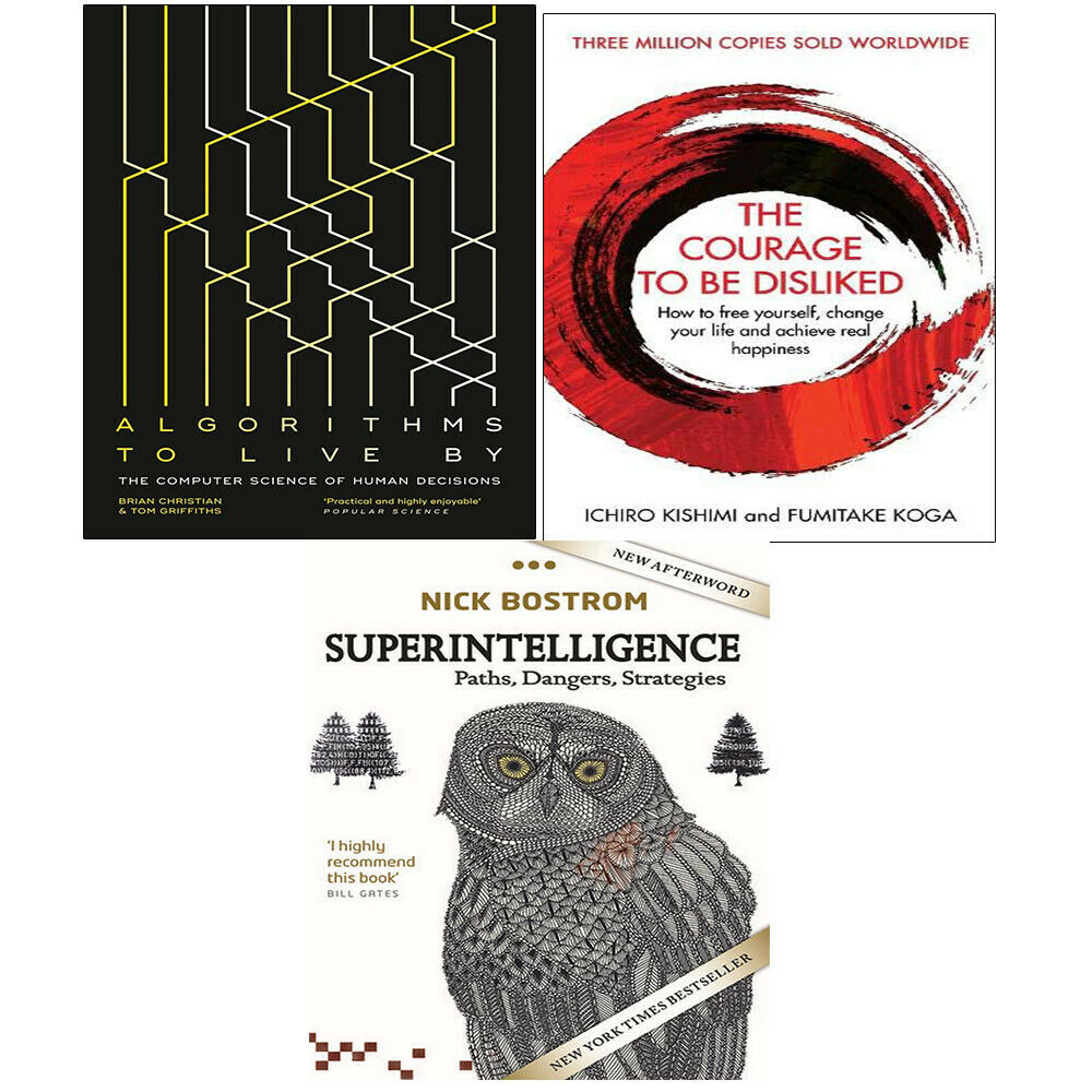 Superintelligence, Algorithms Live, Courage Be Disliked 3 Books ...