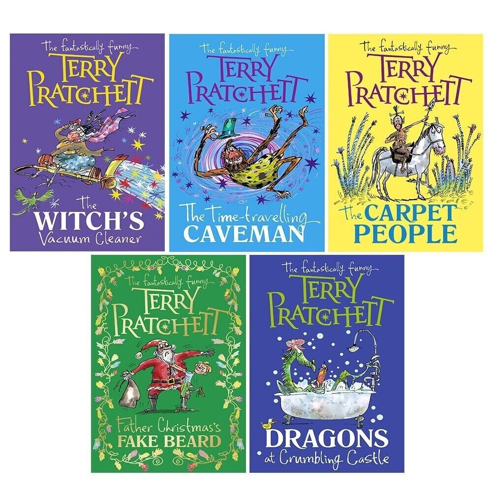 Terry Pratchett Collection 5 Books Set (Dragons at Crumbling Castle ...