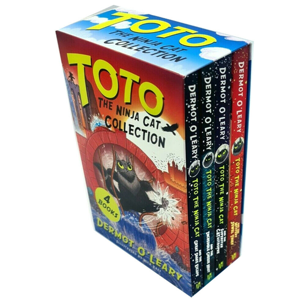 Toto the Ninja Cat Series 4 Books Collection Set By Dermot O’Leary ...