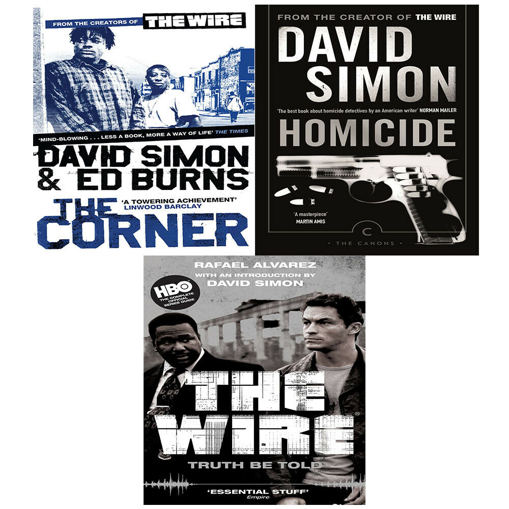David Simon 3 Books Collection Set Homicide, Wire, Corner — The Book Bundle