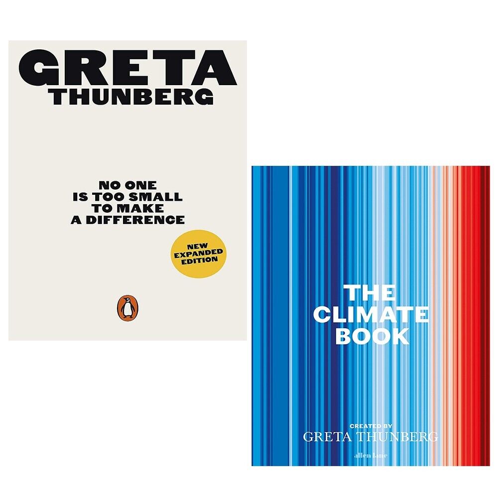 Greta Thunberg Collection 2 Books Set Climate, No One Is Too Small to ...