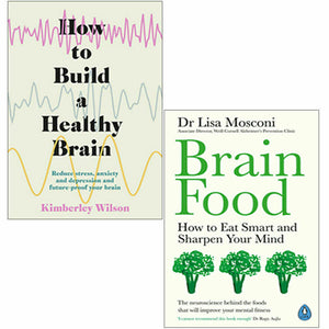 How to Build a Healthy Brain, Brain Food 2 Books Collection Set NEW