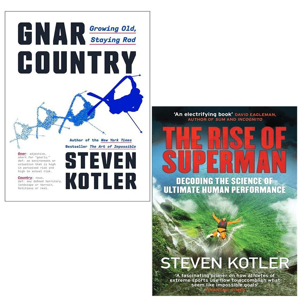 Steven Kotler Collection 2 Books Set Rise of Superman, Gnar Country