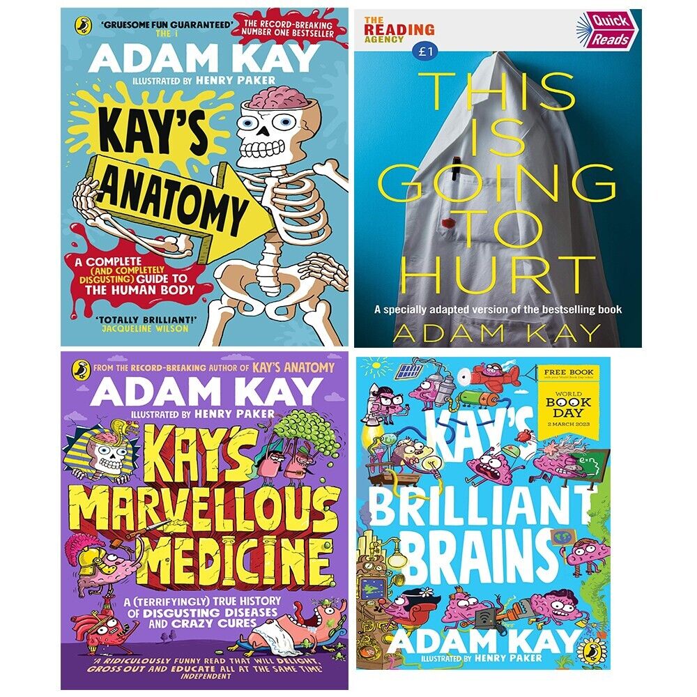 Adam Kay Collection 4 Books Set Kay Brilliant Brains, Marvellous ...