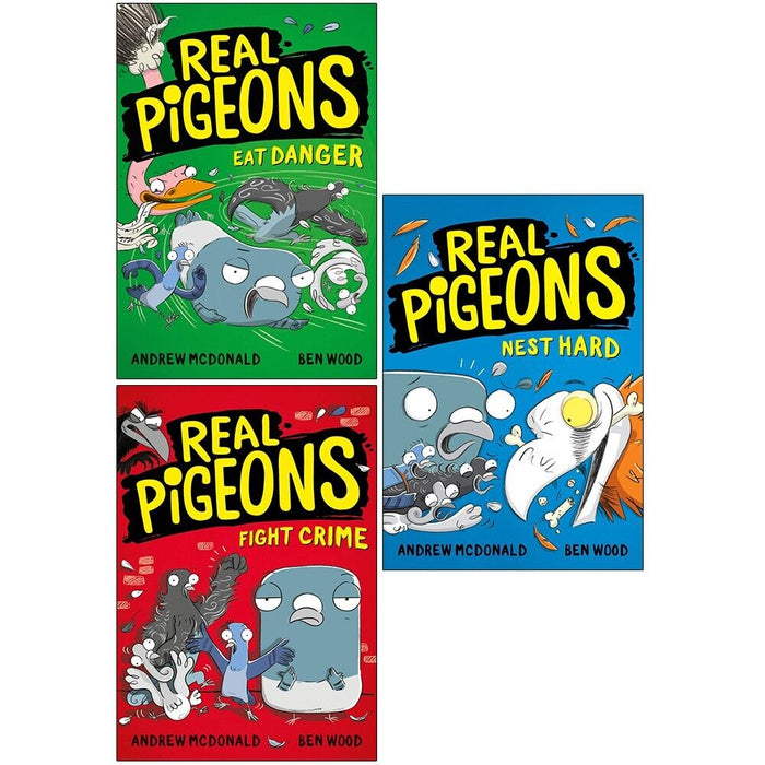 Real Pigeons series 3 Books Collection Set By Andrew McDonald | The ...