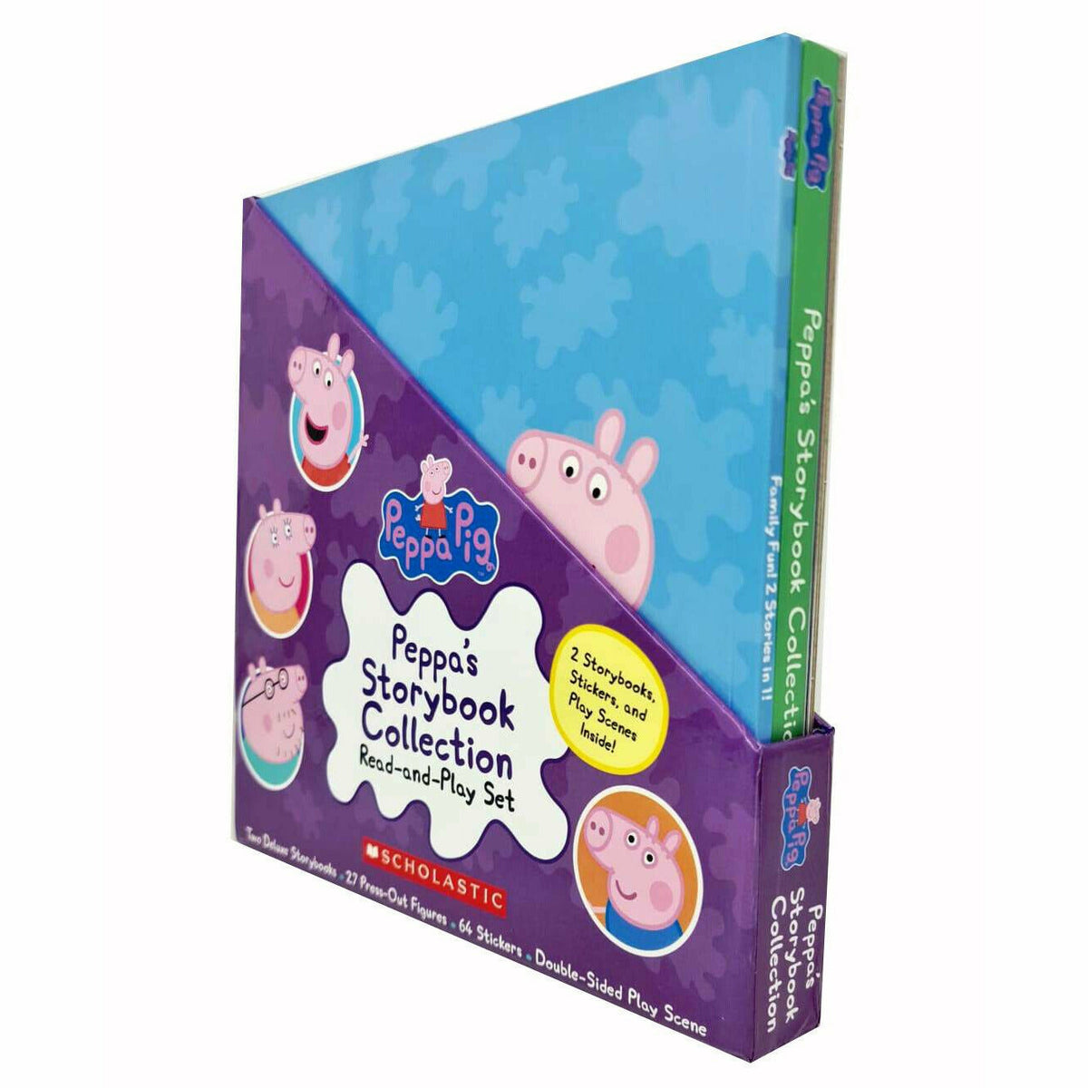 Peppa Pig Storybook Collection Read and Play Set Family Fun! 2 Stories