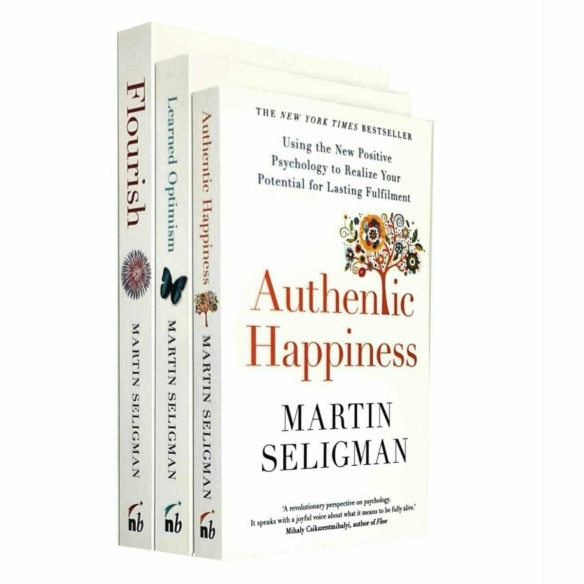 Martin Seligman 3 Books Collection Set (Flourish, Authentic Happiness ...