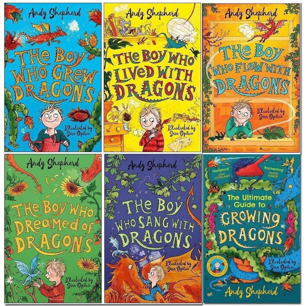 The Boy Who Grew Dragons Series 6 Books Collection Set by Andy Shepherd ...
