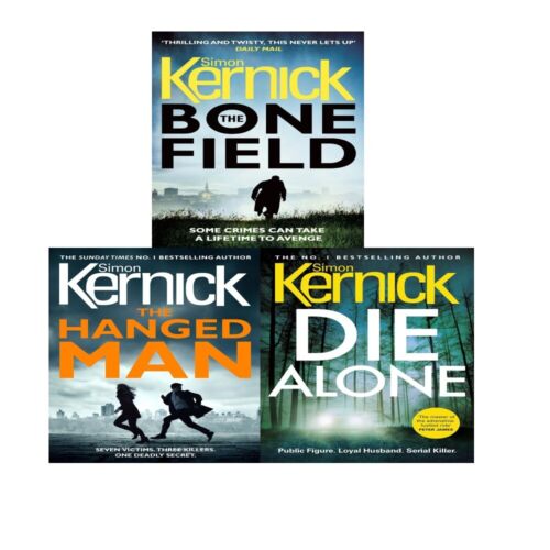 The Bone Field Series Collection 3 Books Set By Simon Kernick (The Bon