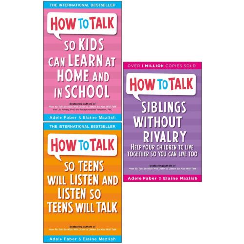 Adele Faber How to Talk Series Collection 3 Books Set | Siblings ...