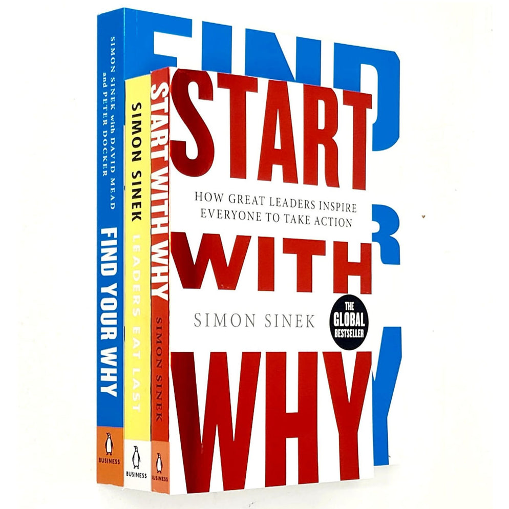 Simon Sinek 3 Books Collection Set (Leaders Eat Last, Find Your Why and ...